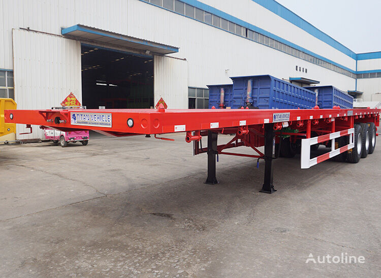 Nova TITAN 3 Axle Semi Flatbed Trailer 40Ft for Sale -F poluprikolica platforma