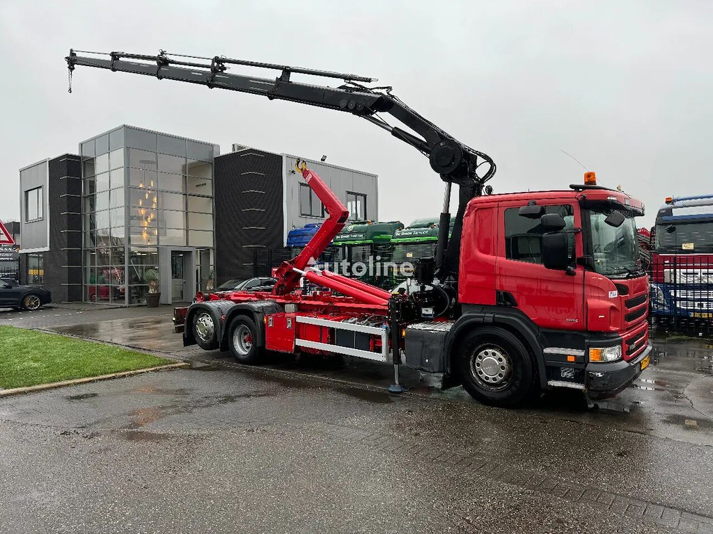 Scania P320 6X2 HIAB 20T + HIAB 144 E4 kamion rol kiper