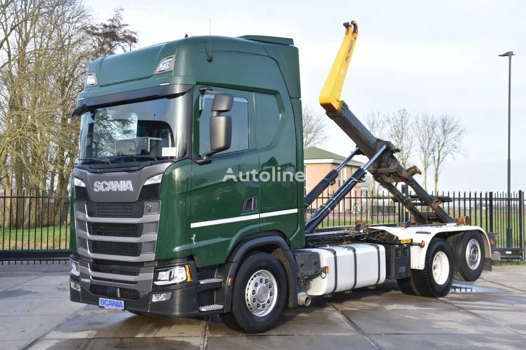 Scania S500 NGS 6x2*4 - HOOKLIFT - RETARDER - 451 TKM - PARK. AIRCO - 2 kamion rol kiper