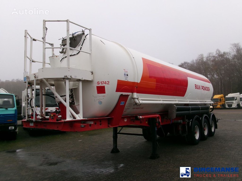 Feldbinder Powder tank alu 41 m3 (tipping) cisterna silos