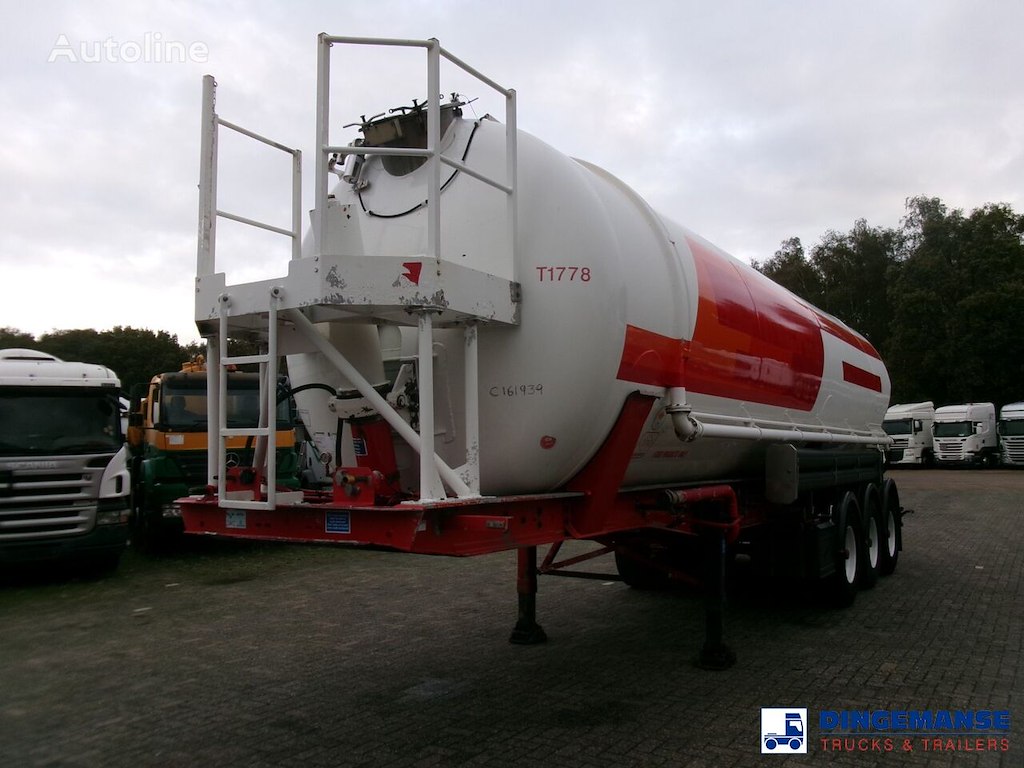 Feldbinder Powder tank alu 41 m3 (tipping) cisterna silos