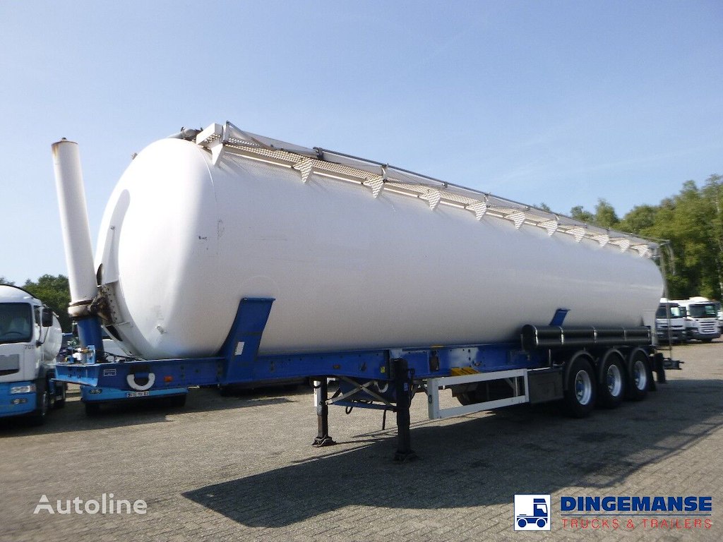 Feldbinder Powder tank alu 63 m3 / 1 comp (tipping) cisterna silos