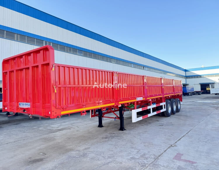 Nova Titan 3 Axle Semi Trailer with Side Wall for Sale in Djibouti - G poluprikolica za prevoz zrna