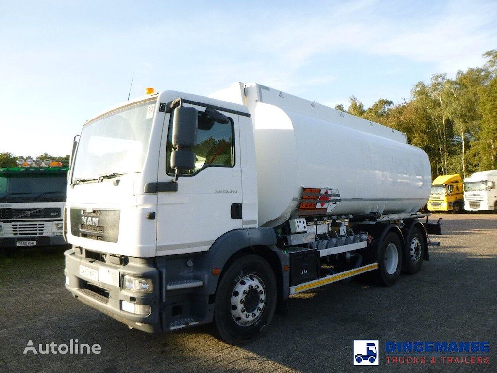 MAN TGM 26.340 6X2 RHD fuel tank 21 m3 / 5 comp autocisterna za gorivo