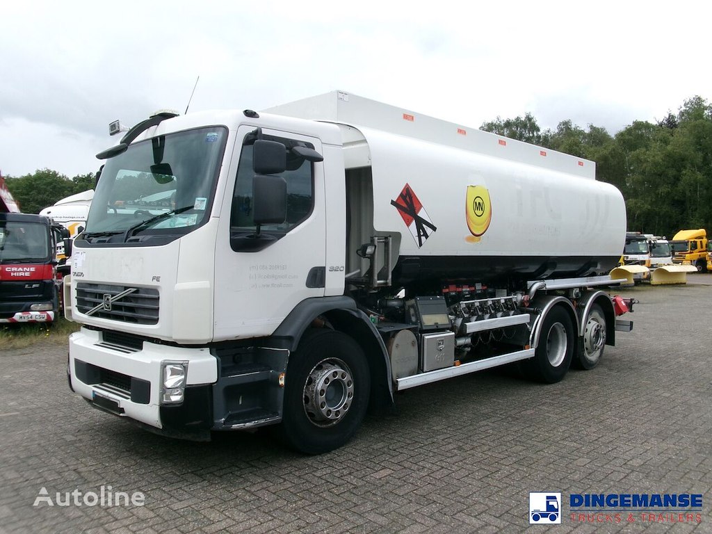 Volvo FE 320 6X2 RHD fuel tank 20 m3 / 5 comp autocisterna za gorivo