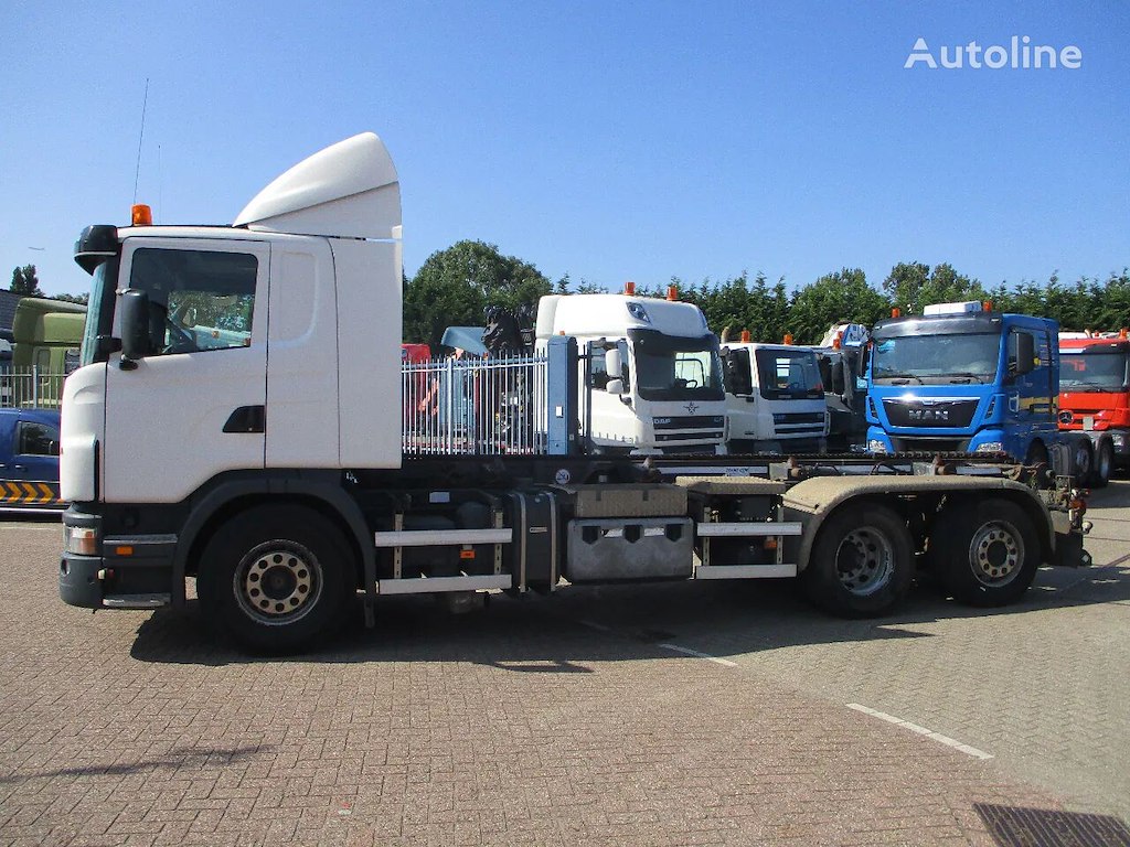 Scania G440 G 440 EURO 5 TRANSCOM KETTINGCONTAINERSYSTEEM 24 TONS HOLLA vozilo za prevoz kontejnera