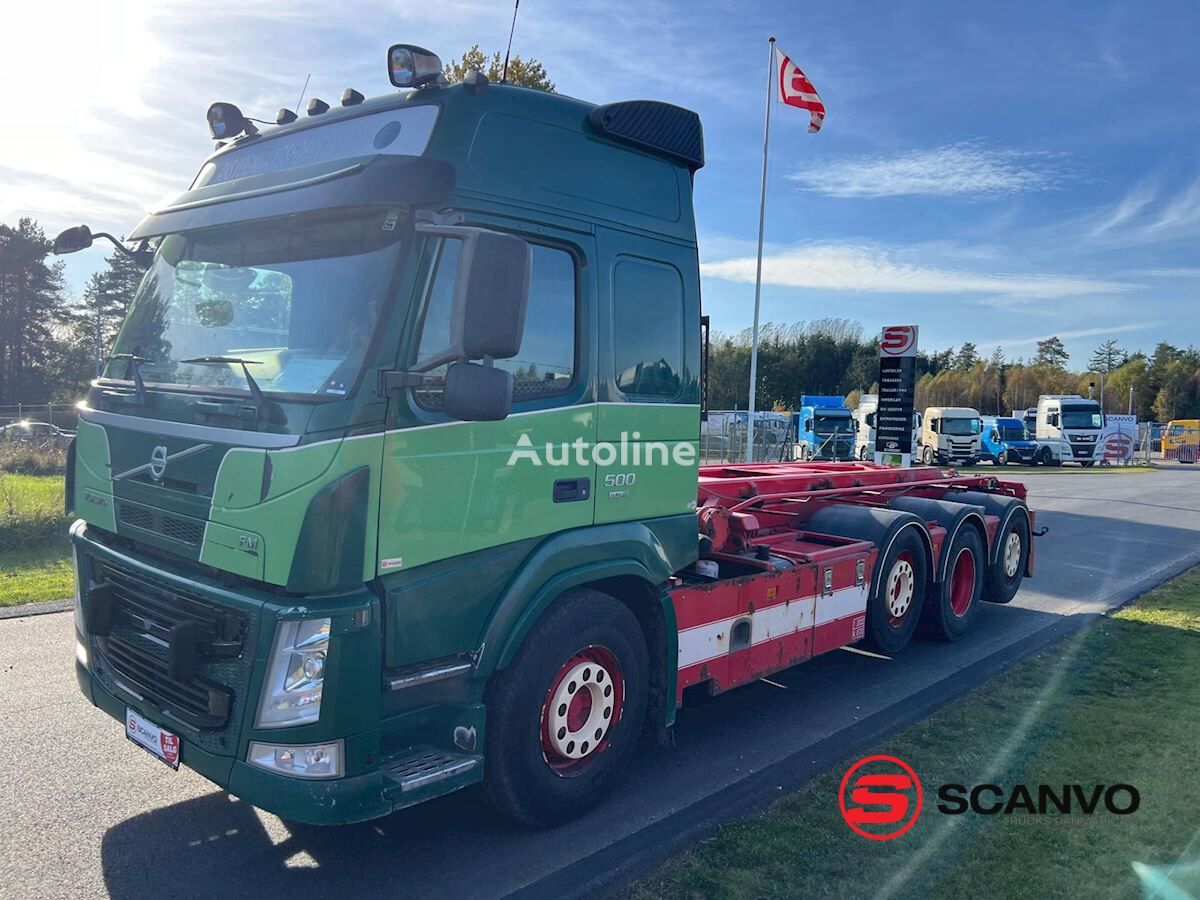 Volvo FM500 8x2*6 rigid pusher/tag tridem kamion sa kukom za podizanje tereta