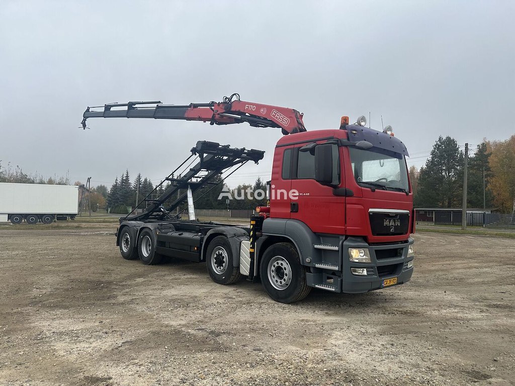 MAN TGS 32.440 HYDRODRIVE FASSI 170 A.24 kamion sa kukom za podizanje tereta