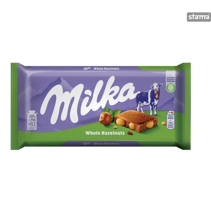 MILKA Čokolada sa celim lešnikom, Celi lešnik, 100g