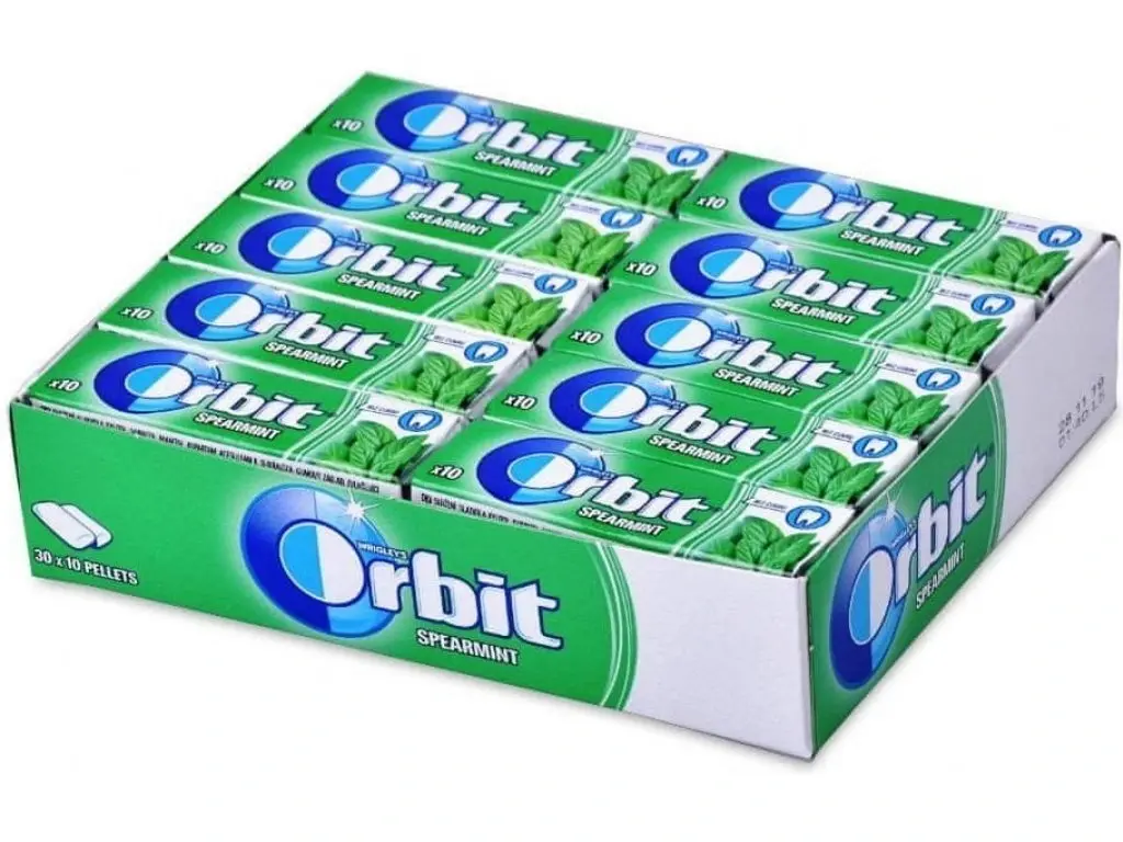 ORBIT Spearmint Žvake, karton, 30 komada, 420 g