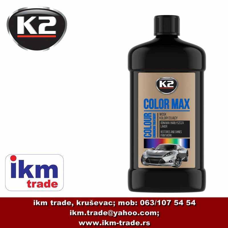 K2 COLOR MAX BLACK – crni vosak za poliranje automobila 500 ml