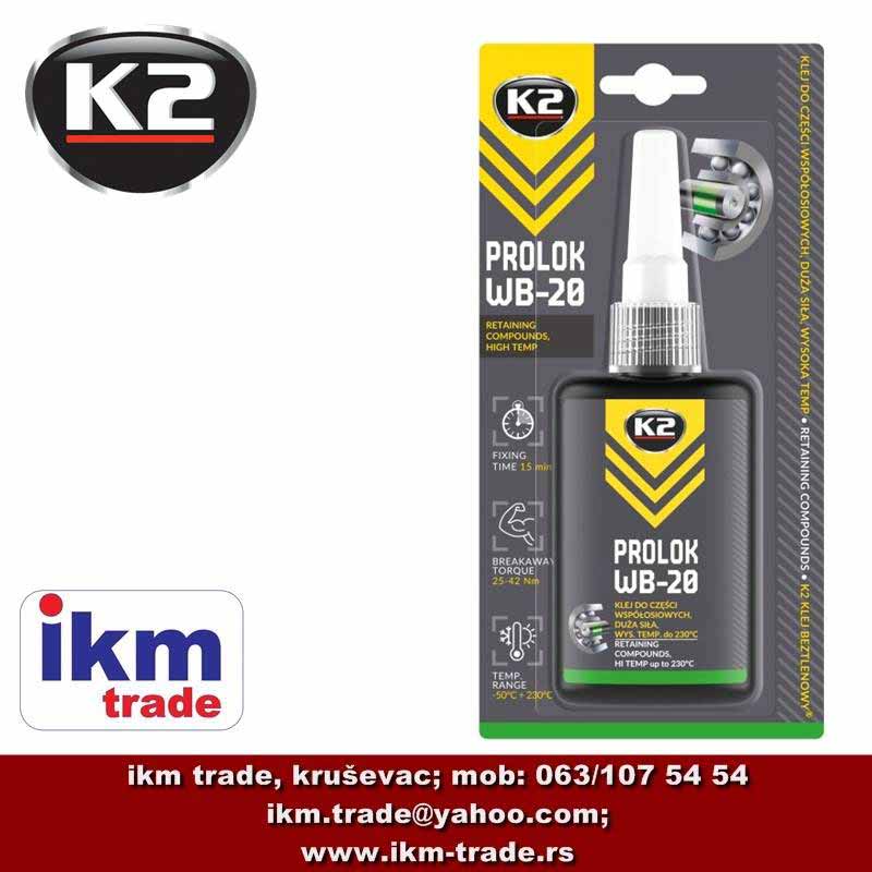 K2 PROLOK WB 20 – lepak za ležajeve 50gr