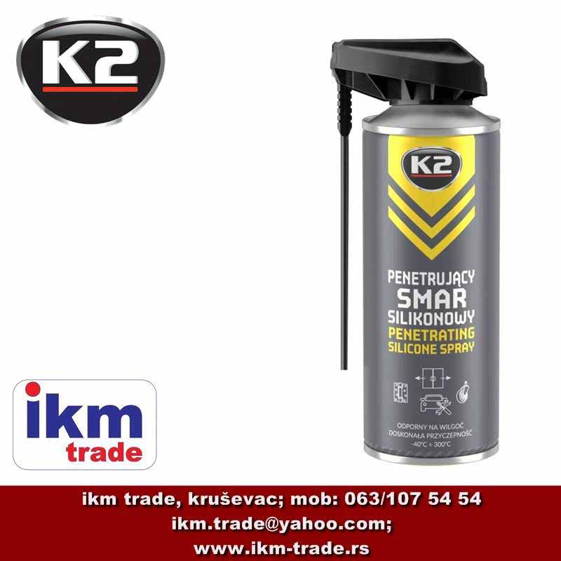 K2 SILICONE GREASE SPRAY – silikonska mast u spreju 400ml