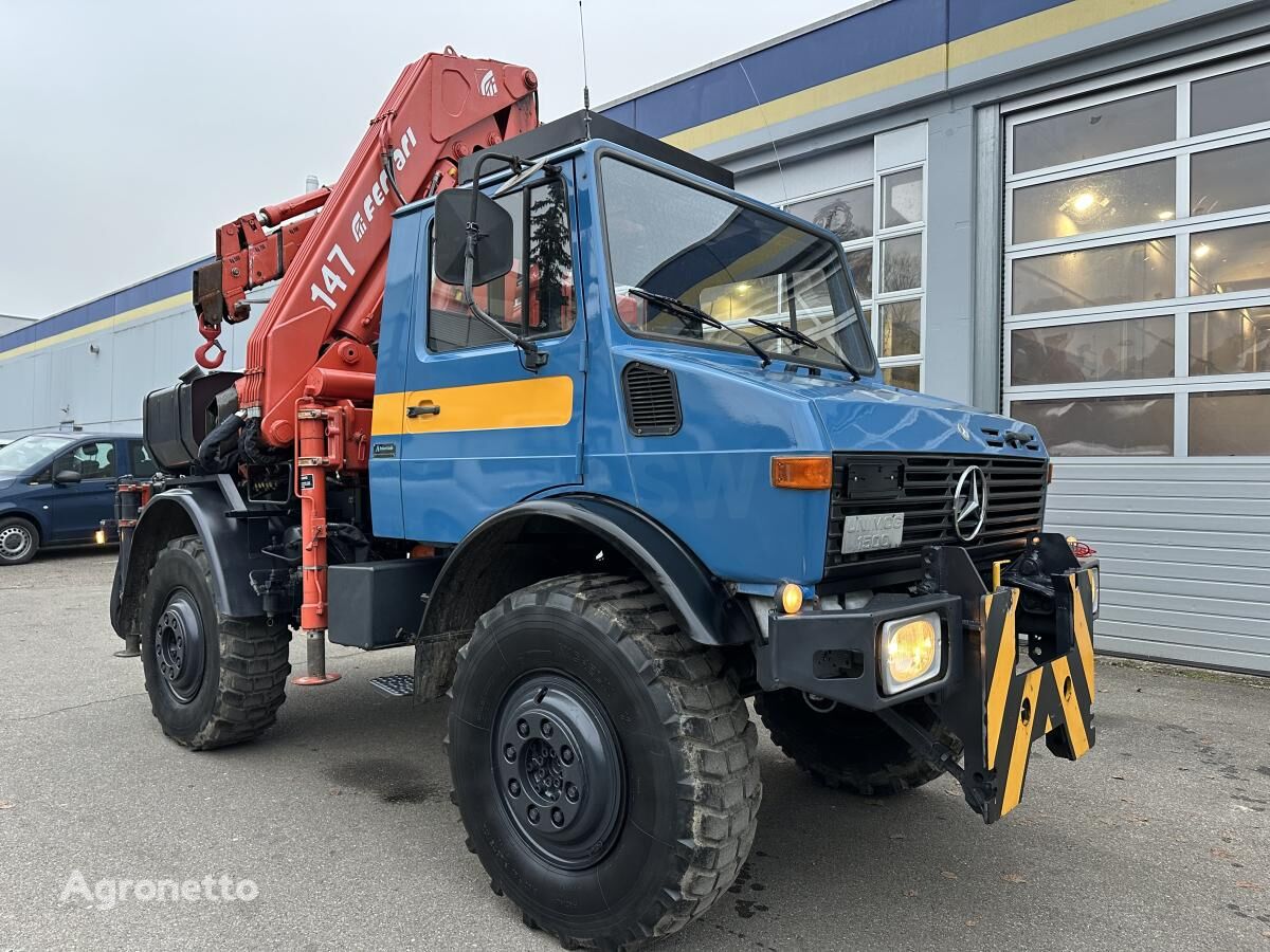 Unimog U 1500 (425) Ferrari Kran 147.2A*Jib* TÜV NEU! traktor točkaš