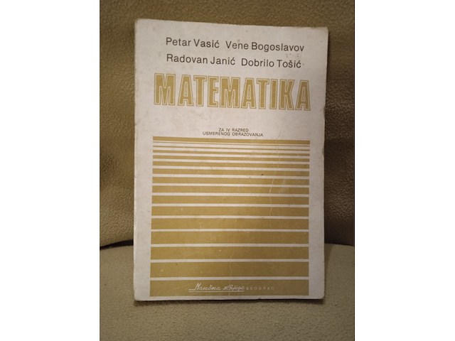 MATEMATIKA 4, udžbenik Matematika za četvrti razred usm