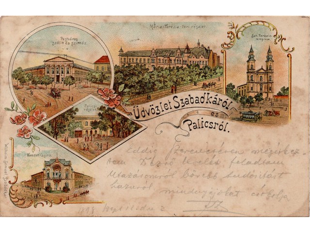 Subotica 1898 - Litografija