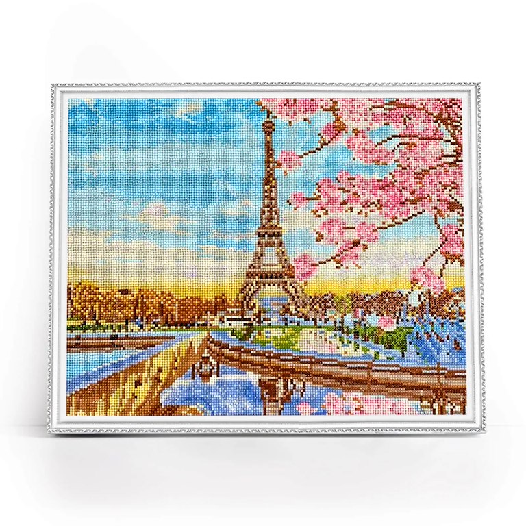 VARVIKAS Dijamantski mozaik - Pariz u cvatu 40x50 cm