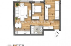 Detelinara-Trosoban stan 61 m2 u Izgradnji-povrat Pdv-065/385 8880