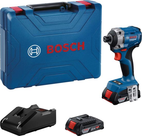 Akumulatorski udarni odvrtač Bosch GDR 18V-215; 2x2,0Ah + punjač + kofer (06019N2022)