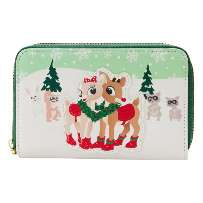 Rudolph Merry Couple Zip Around Wallet