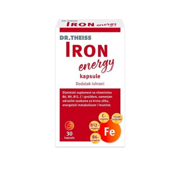 Iron Energy kapsule Dr.Theiss, 30kom