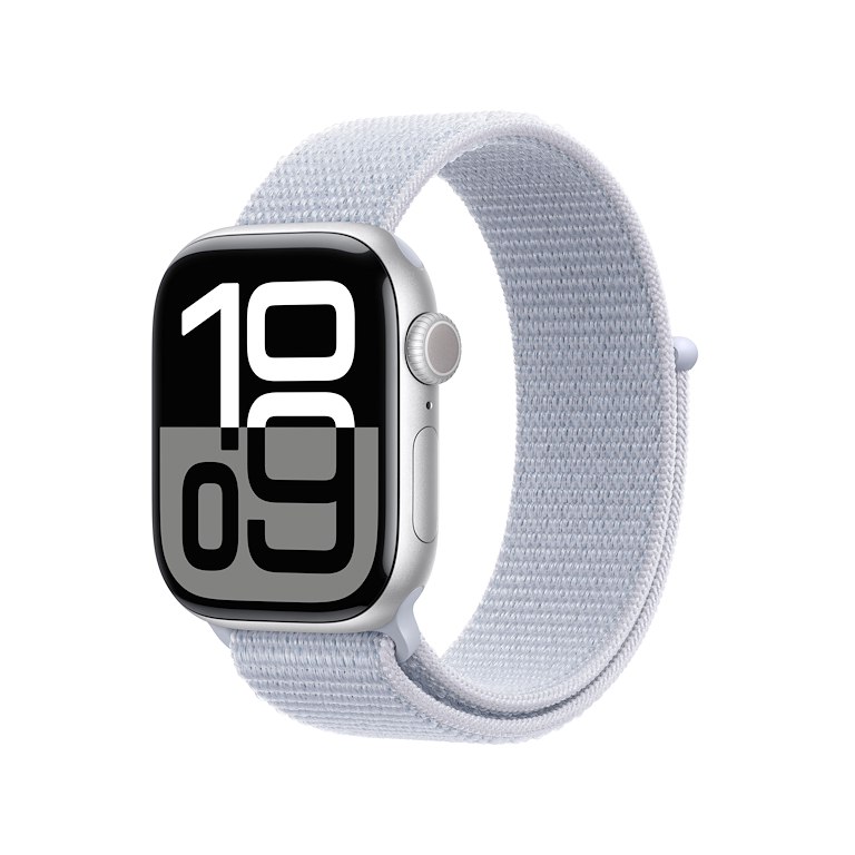 Apple Watch S10 GPS (MWWD3QV/A) 42mm Silver with Blue Cloud Sport Loop pametni sat