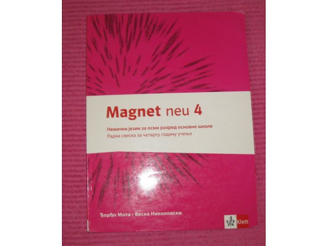 NEMAČKI JEZIK 8, MAGNET NEU 4 - radna sveska