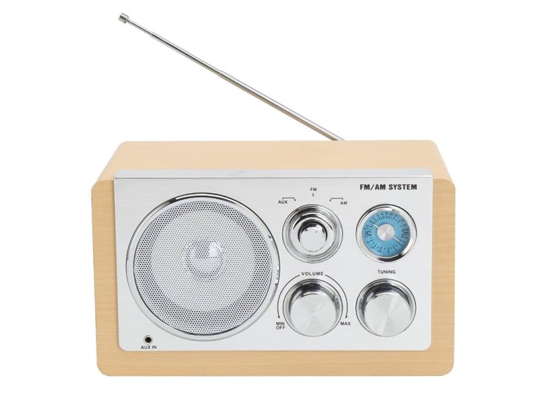 DENVER TR-63LW LIGHTWOOD AM/FM RADIO