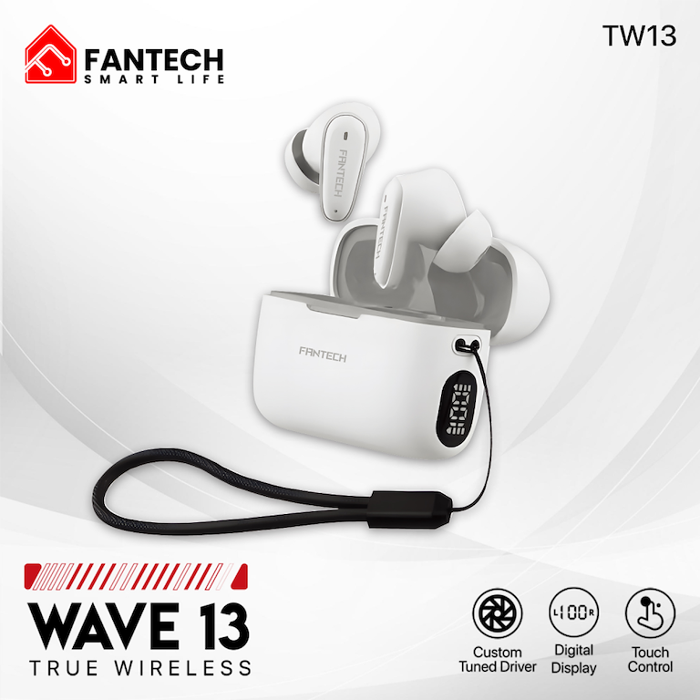 BLUETOOTH SLUSALICE FANTECH WAVE 13 BELE