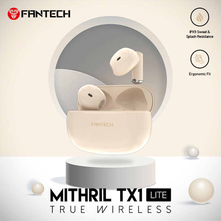 BLUETOOTH SLUSALICE FANTECH TX1 LITE MITHRIL BEZ