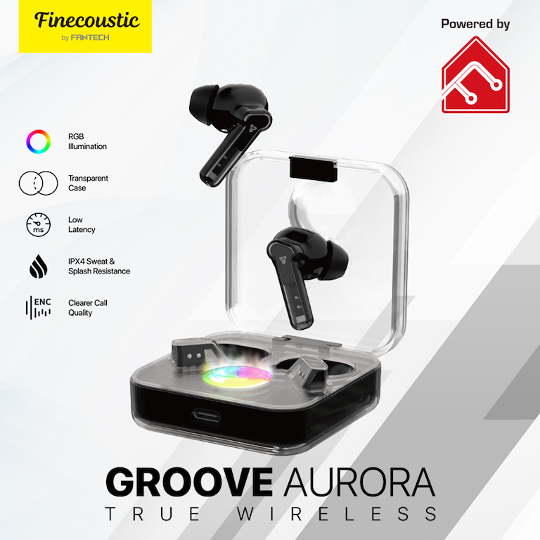 BLUETOOTH SLUSALICE FANTECH TX-3 GROOVE AURORA CRNE