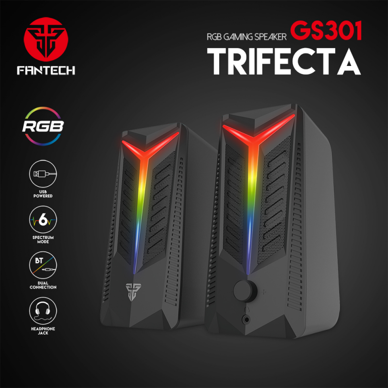 LAPTOP ZVUCNICI FANTECH GS301 TRIFECTA CRNI