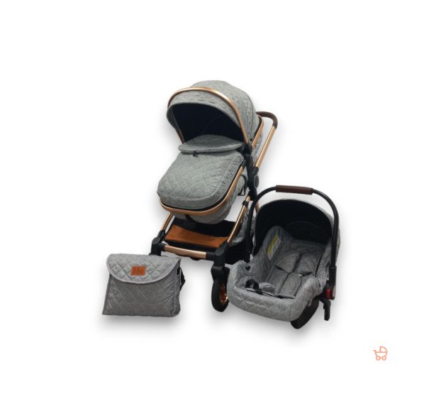 Kolica za bebe BBO 3u1 do 22kg,Umbra-Grey