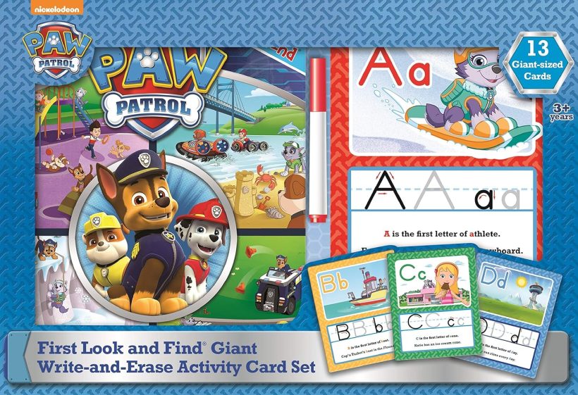 Giant Write-and-Erase Activity Card Box Set: PAW Patrol