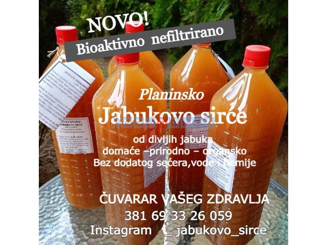 Jabukovo sirće OD DIVLJIH JABUKA Nefiltrirano - Bioaktivno