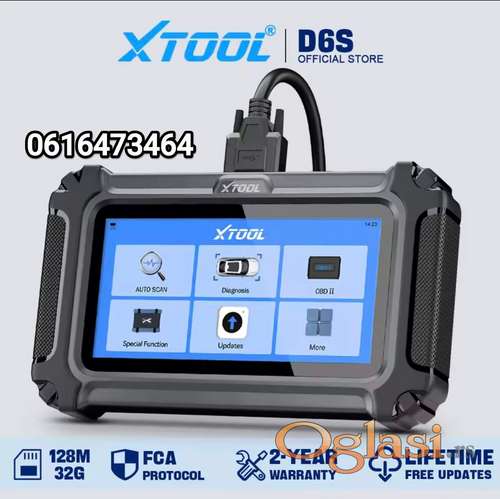 Xtool D6S OBD2 - 30 Resets CAN FD Auto Dijagnostika