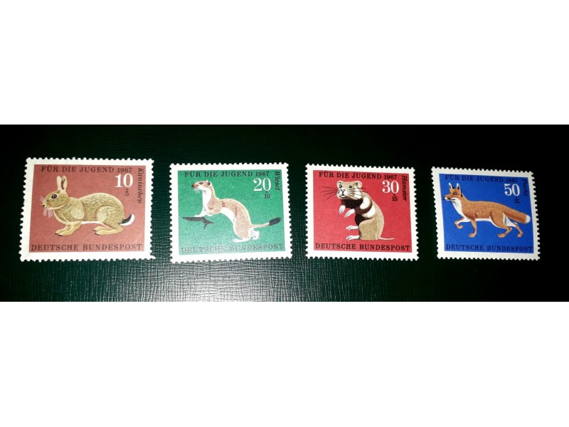 DB 1967 MNH - fauna,serija