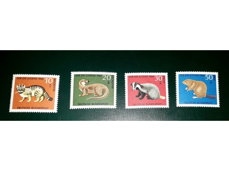 DB 1968 MNH - fauna,serija