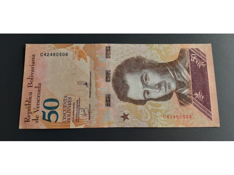 VENECUELA 50 BOLIVARES,UNC. 2018.