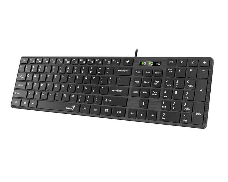 GENIUS SlimStar 126 USB US crna tastatura