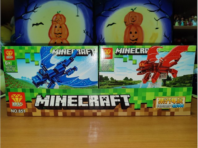 Minecraft Zmajevi lego Dizuan veliki komplet od 4 seta