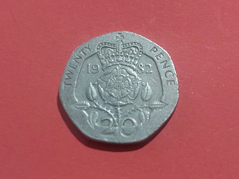 Britanija - 20 pence 1982 god