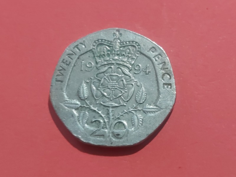 Britanija - 20 pence 1994 god