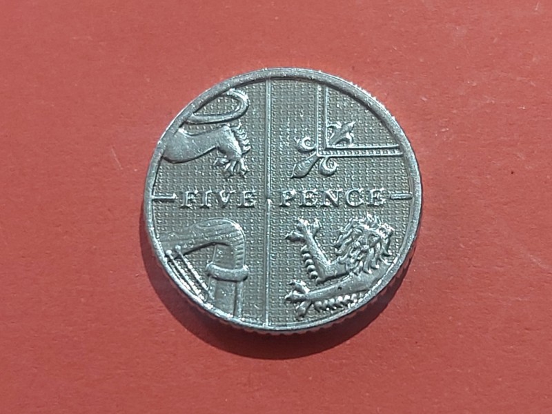 Britanija - 5 pence 2015 god