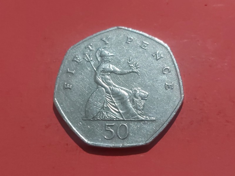 Britanija - 50 pence 2001 god