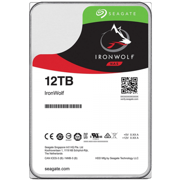 HDD Seagate 12TB ST12000VN0008 3.5 5900 256M IronWolf VN008