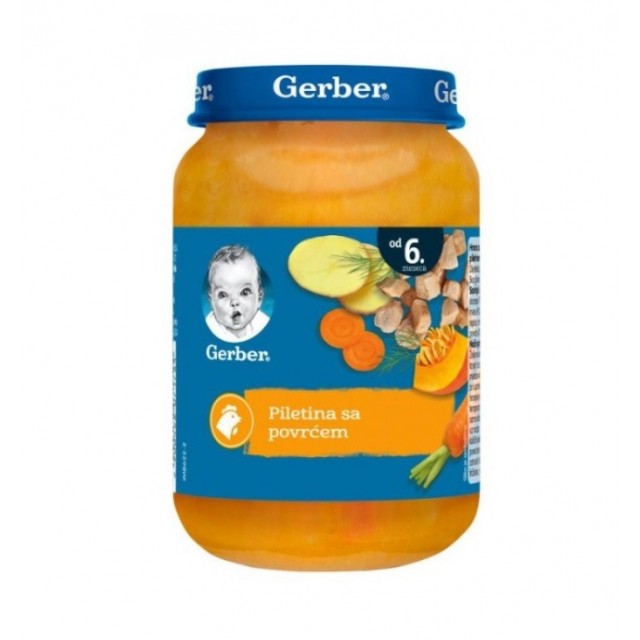 GERBER KAŠICA PILETINA 190G