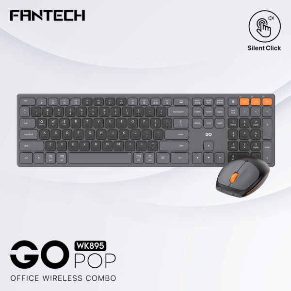 Combo mis tastatura wireless Fantech WK-895 sivi