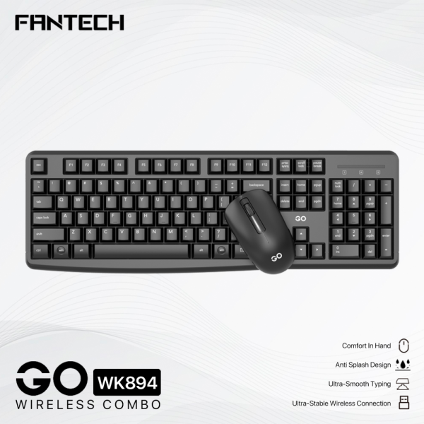 Combo mis tastatura wireless Fantech WK-894 crni