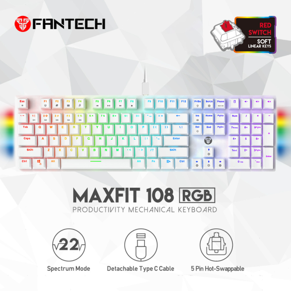 Tastatura Mehanicka Gaming Fantech MK855 RGB Maxfit 108 Space Edition (Red switch)